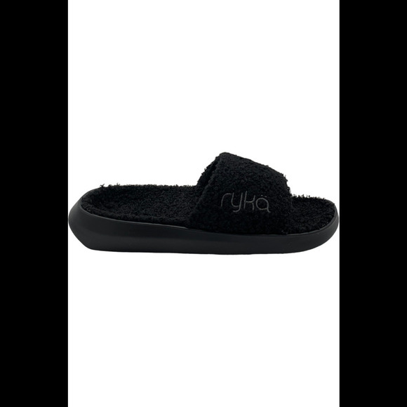 Ryka | Shoes | Ryka Cozy Slipper Slides Aimi Cozy Black Medium | Poshmark